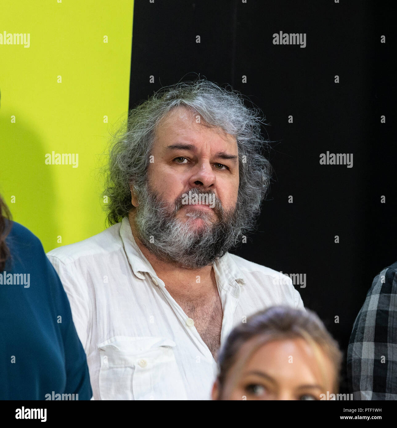 New York, NY - October 5, 2018: Mortal Engines Peter Jackson speaks on ...