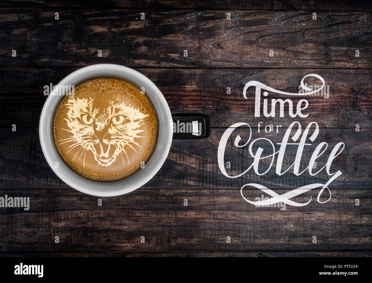 Latte cat art hi-res stock photography and images - Alamy