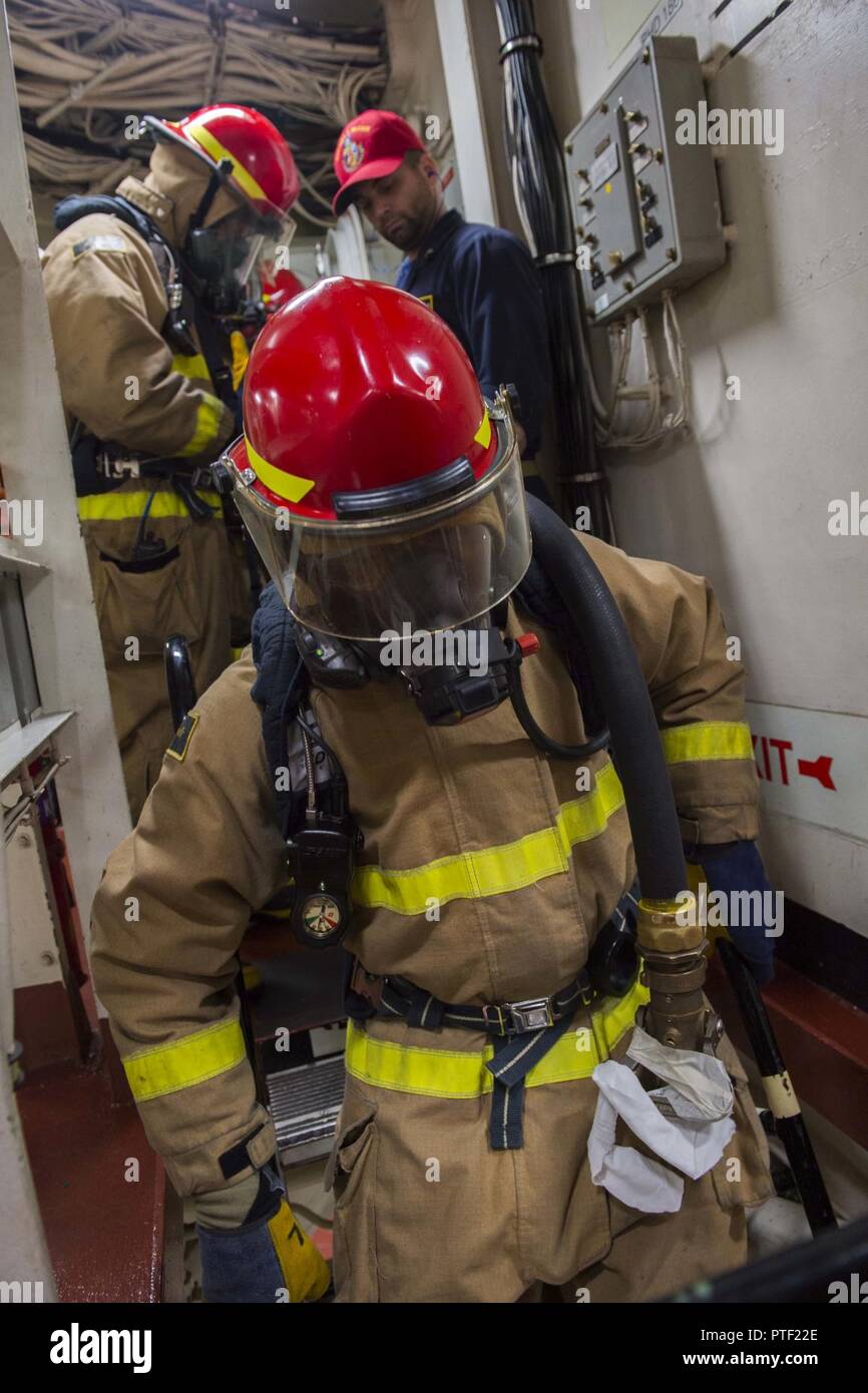 Engine room fire drill hi-res stock photography and images - Alamy