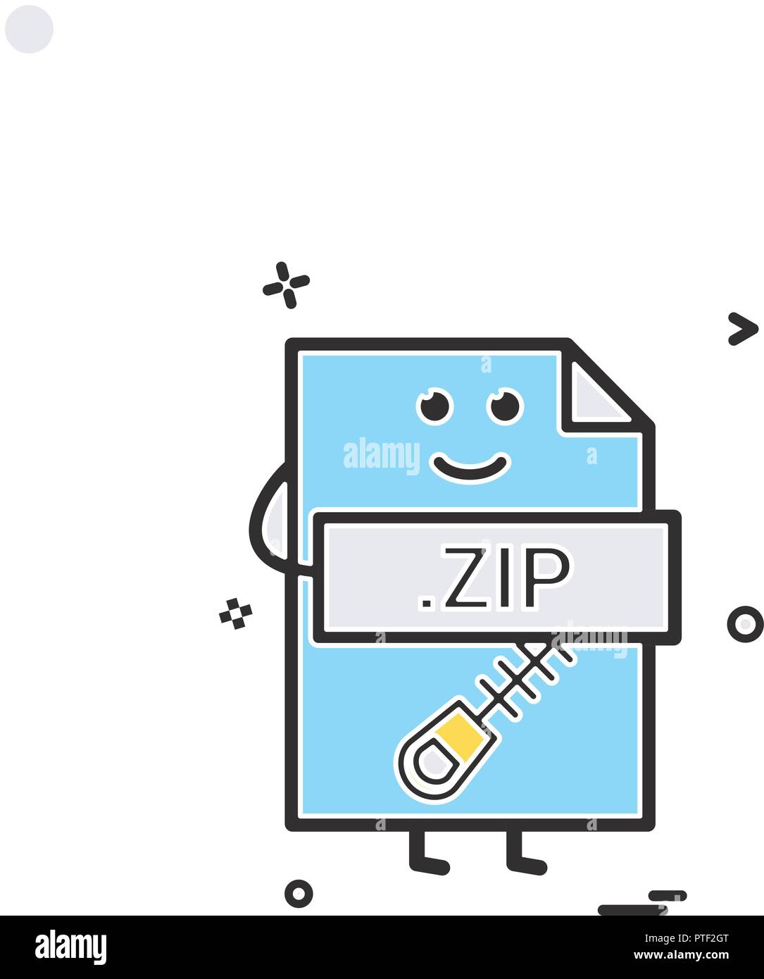 Zip File Icon Vector
