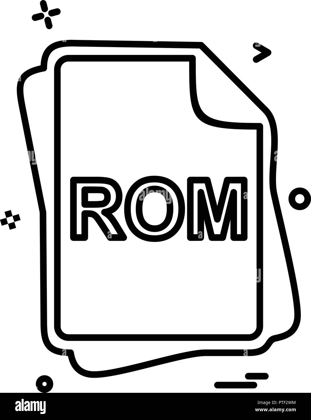 Rom file type Black and White Stock Photos & Images - Alamy