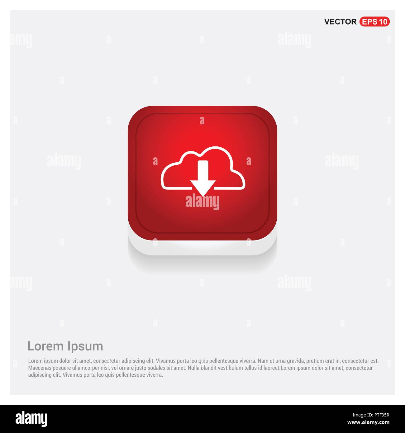 Cloud Download Icon Stock Vector Image & Art - Alamy