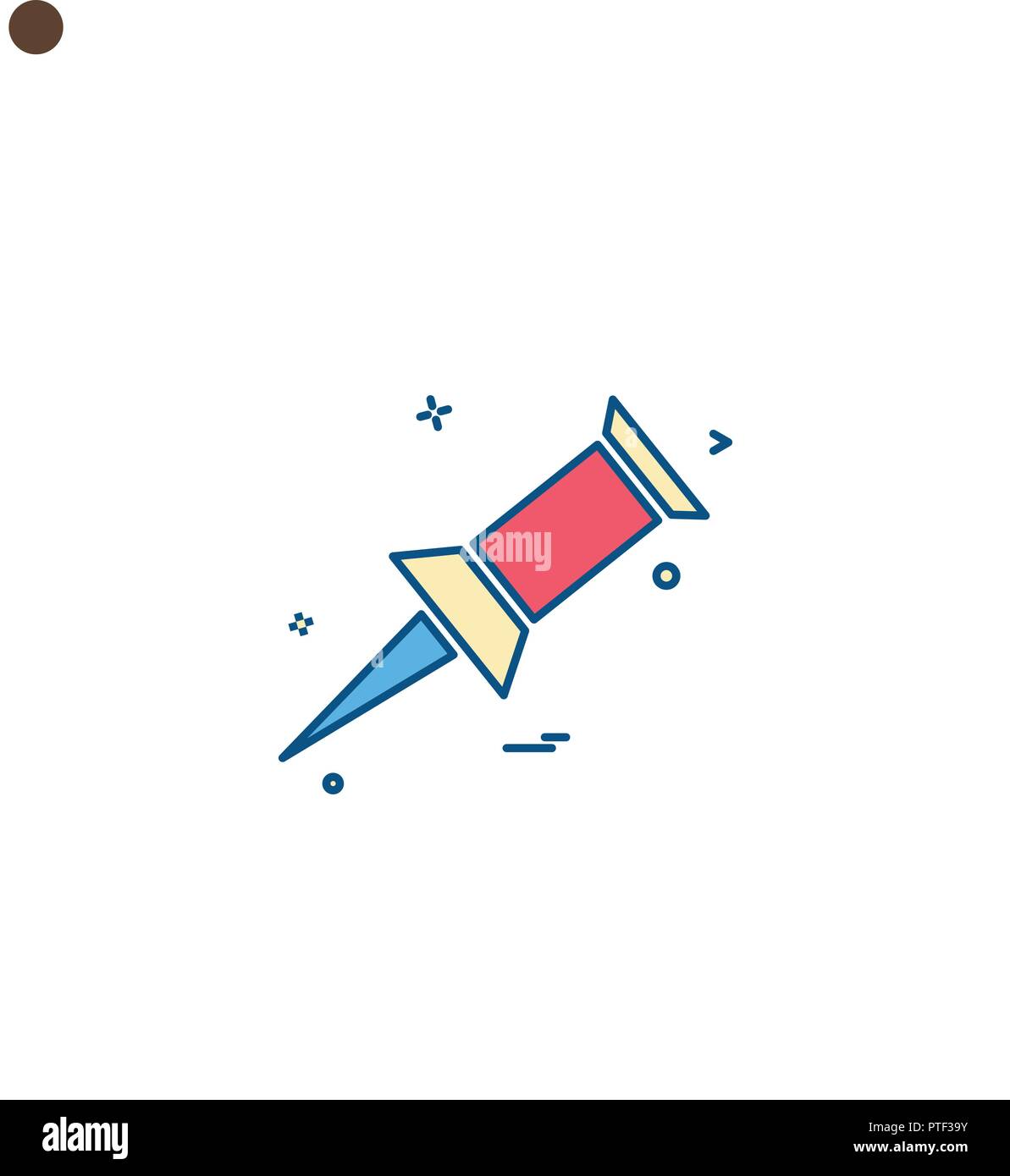 paper pin icon vector design Stock Vector Image & Art - Alamy