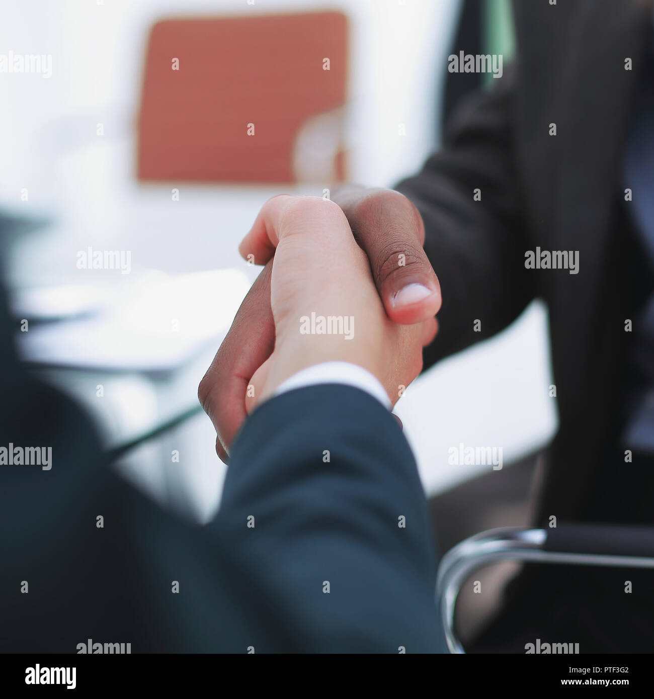 background image handshake trading partners .the business concept Stock ...
