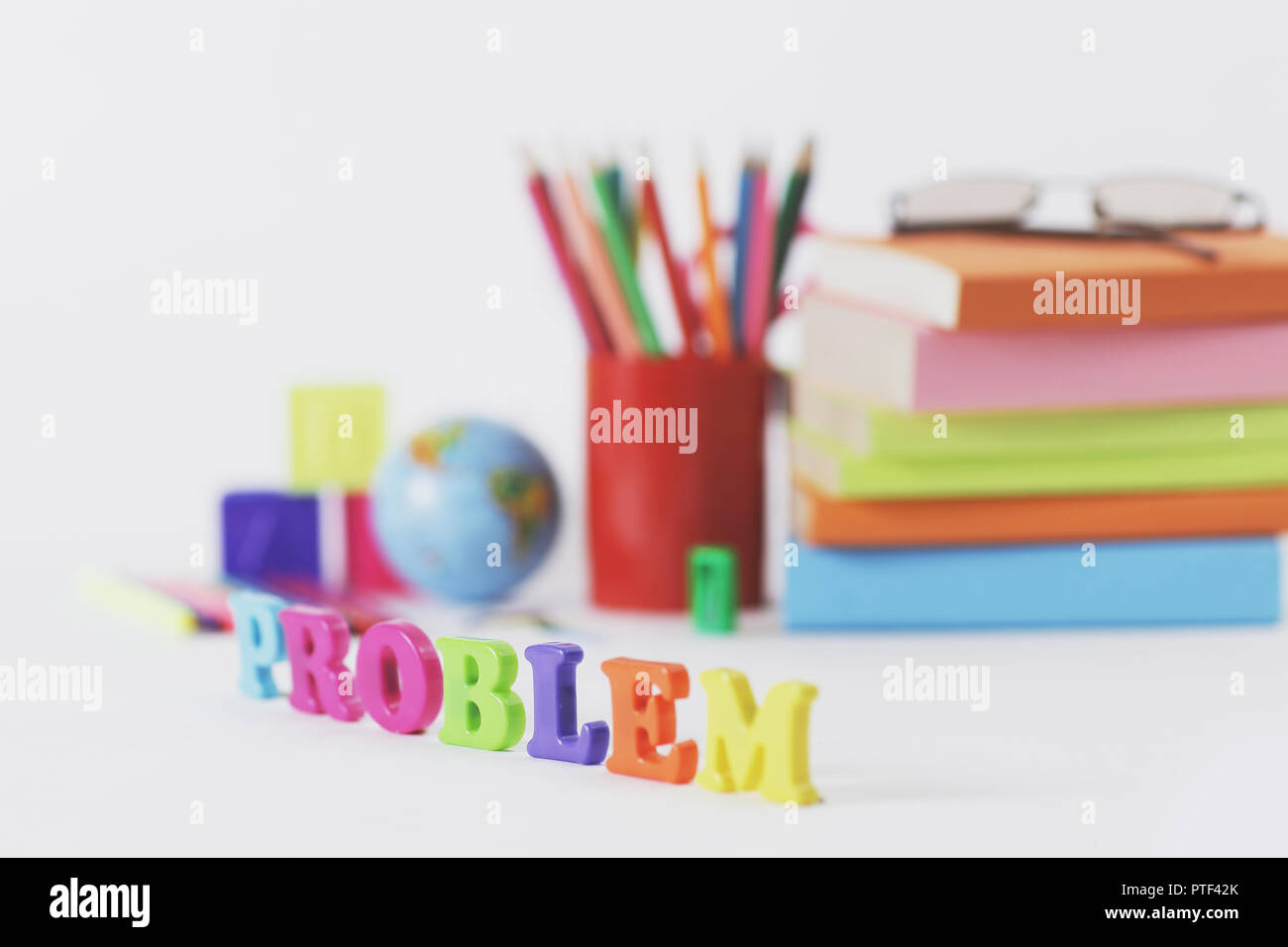 words problem on white background .photo with copy space Stock Photo ...