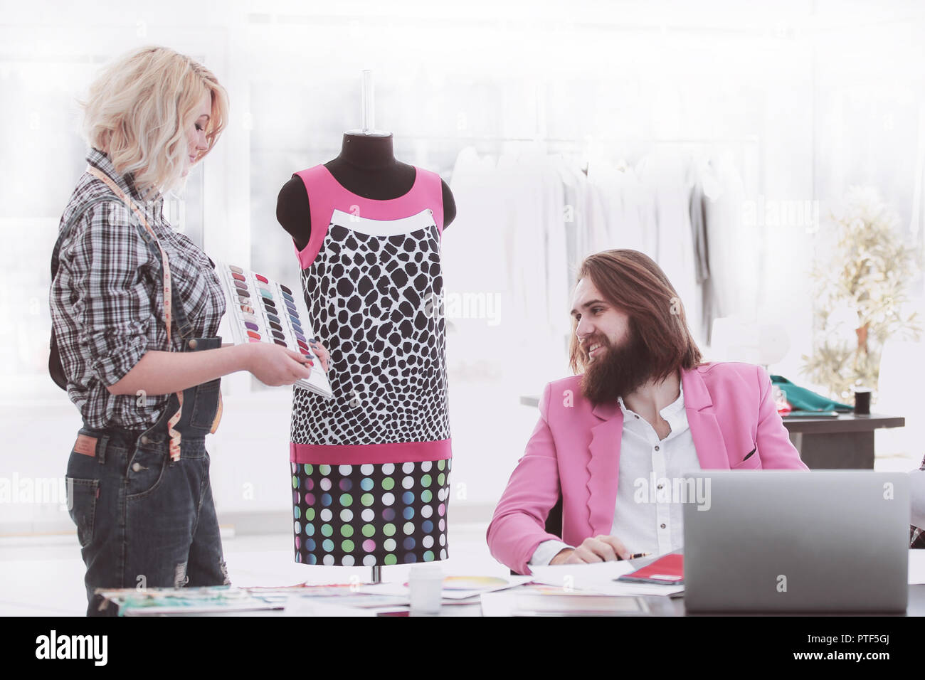group of fashion designers, when creating a promising clothing ...