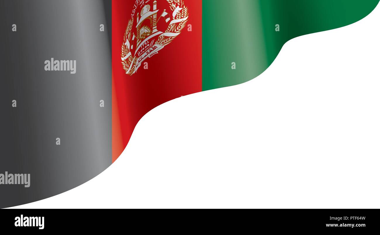 Afghanistan flag, vector illustration on a white background Stock ...