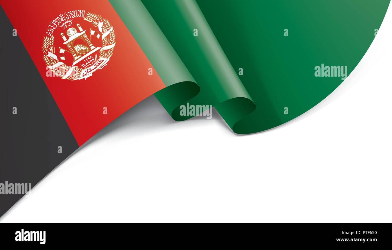 Afghanistan flag, vector illustration on a white background Stock ...