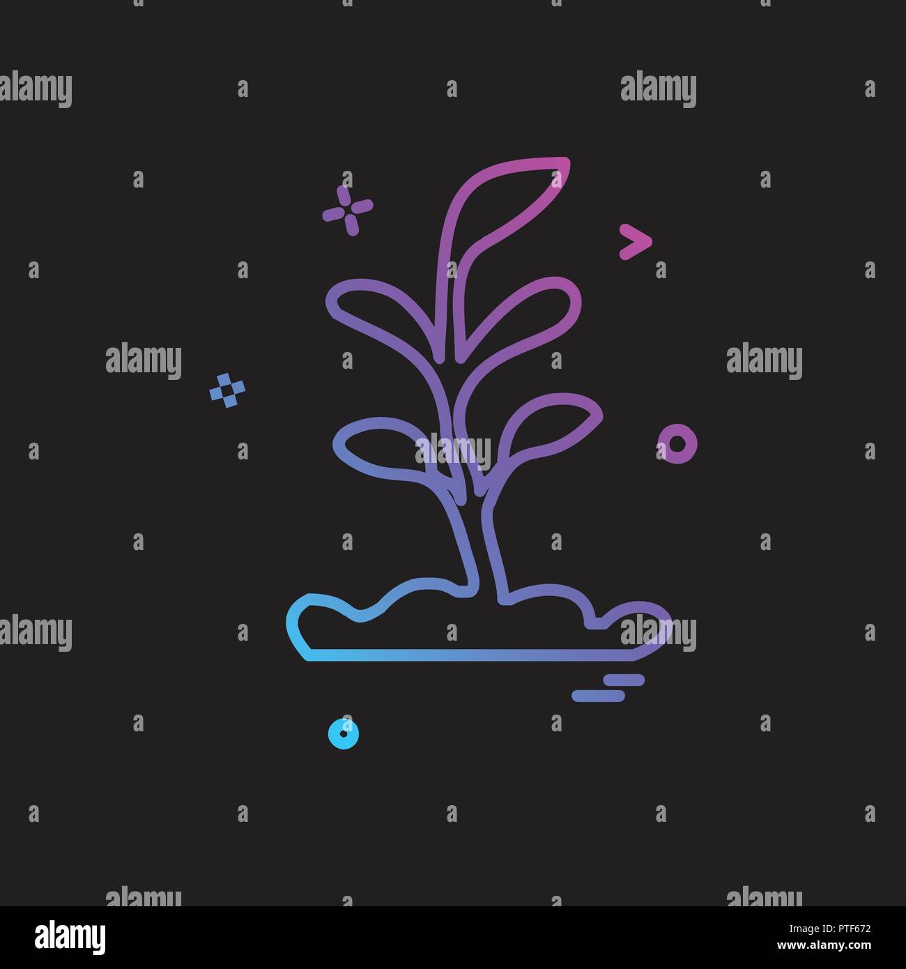 Plant icon design vector Stock Vector Image & Art - Alamy