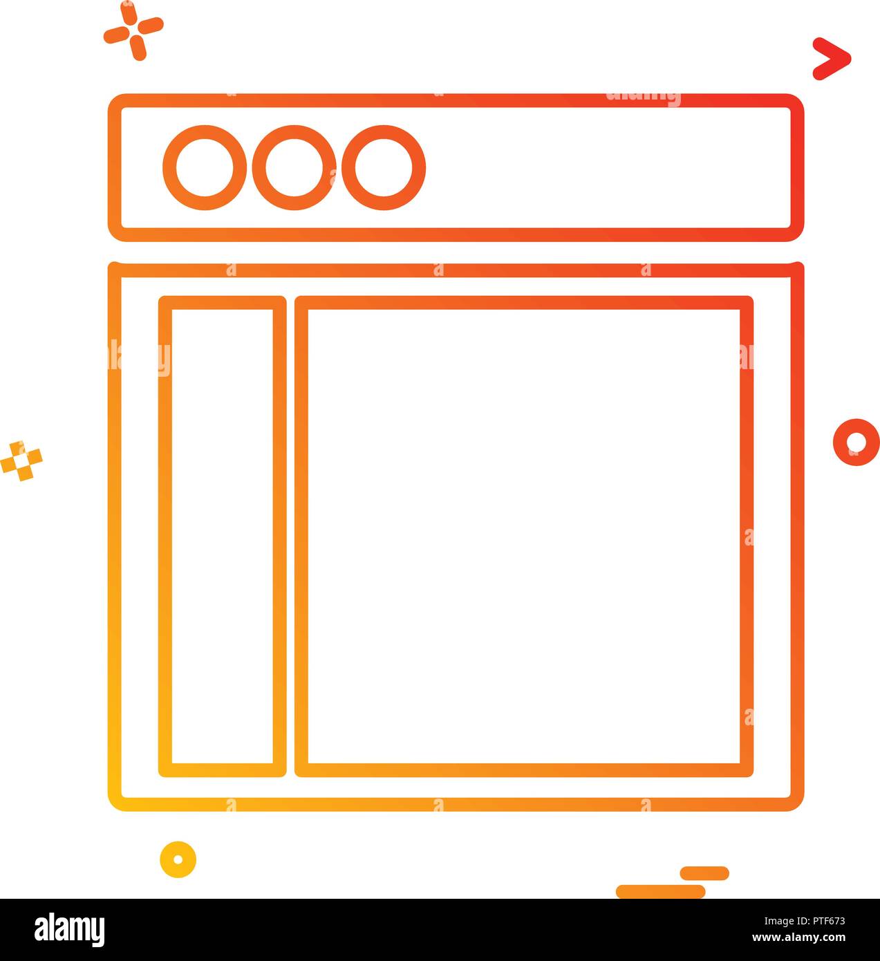 Web layouts icon design vector Stock Vector Image & Art - Alamy