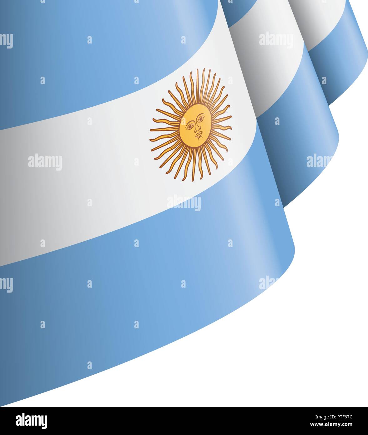 Argentina flag, vector illustration on a white background Stock Vector ...