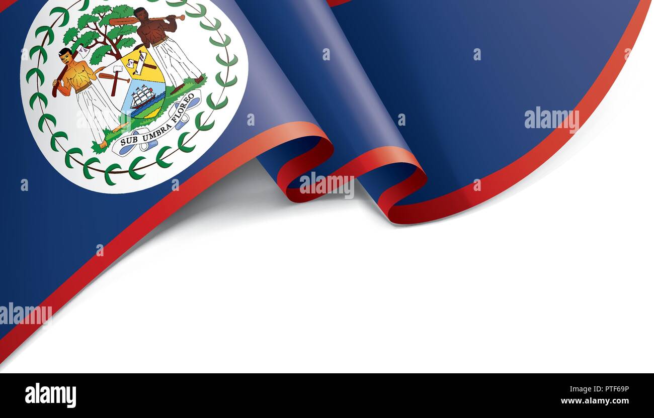 Belize flag, vector illustration on a white background Stock Vector ...
