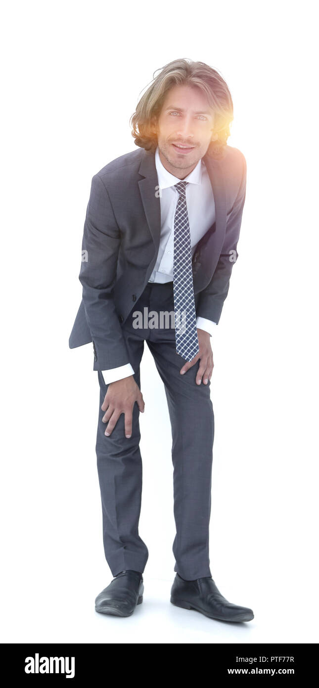 Bending down Cut Out Stock Images & Pictures - Alamy