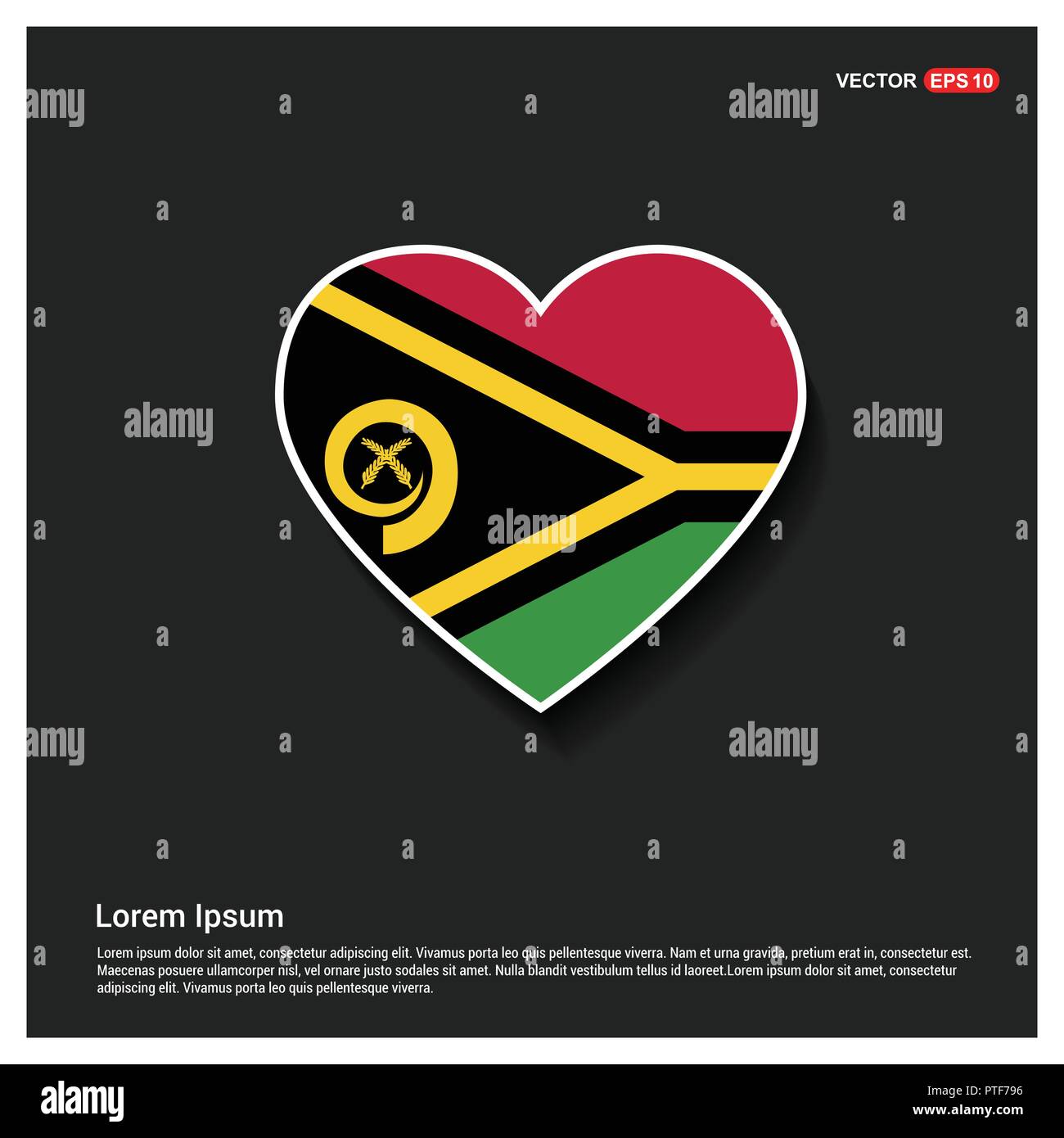Vanuatu Flag design vector Stock Vector Image & Art - Alamy
