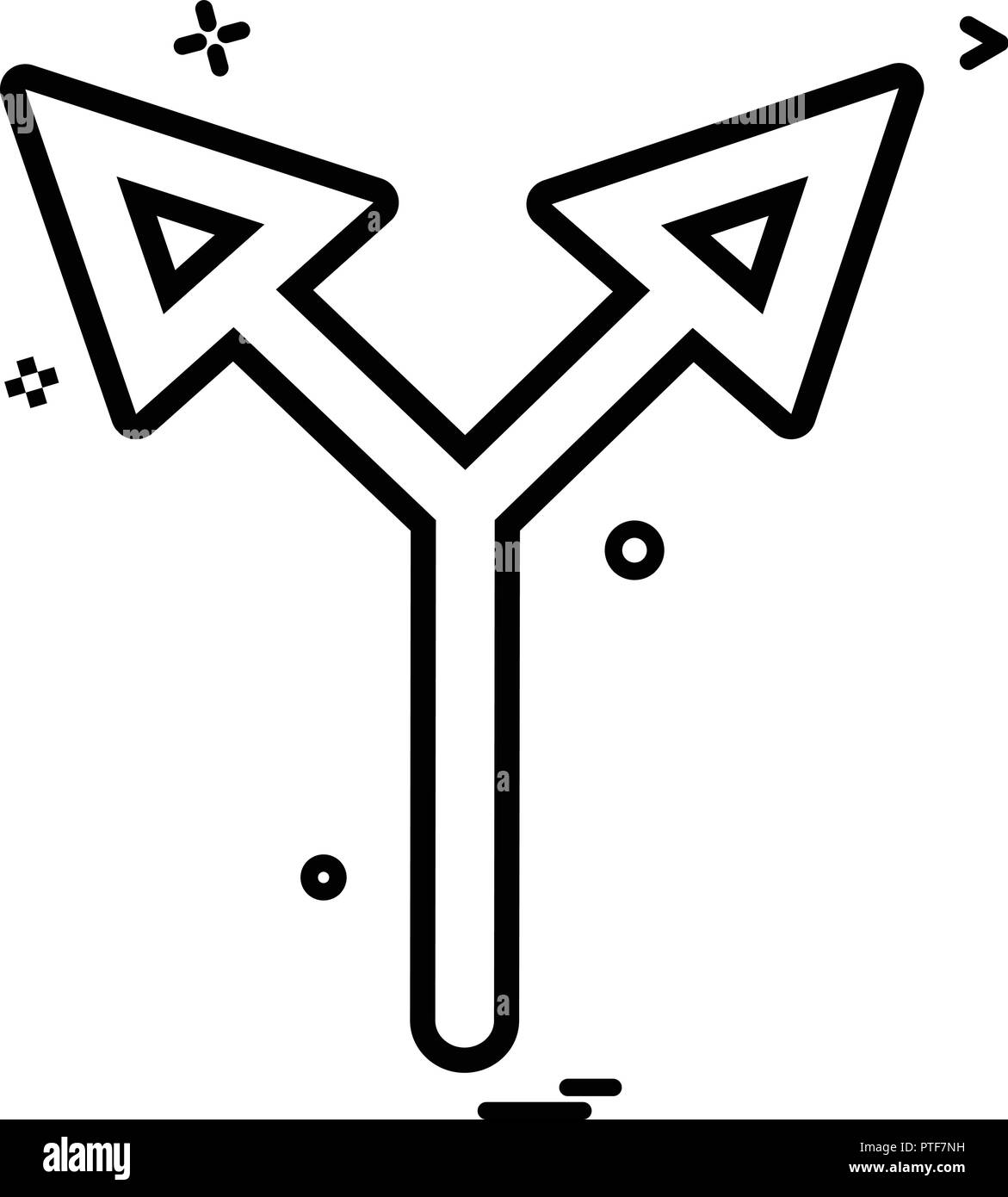 Arrow cross movement Black and White Stock Photos & Images - Alamy