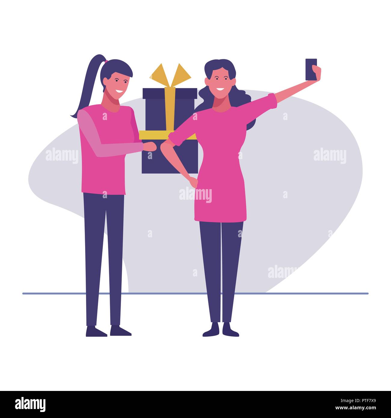 young people sharing free time Stock Vector Image & Art - Alamy