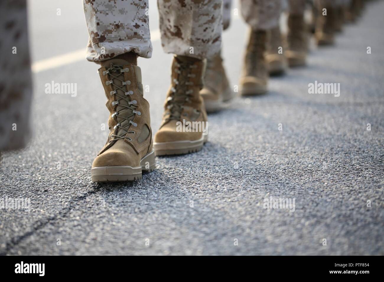 U.S. Marine Corps Staff Sgt. Daniel Tribell, senior drill instructor ...