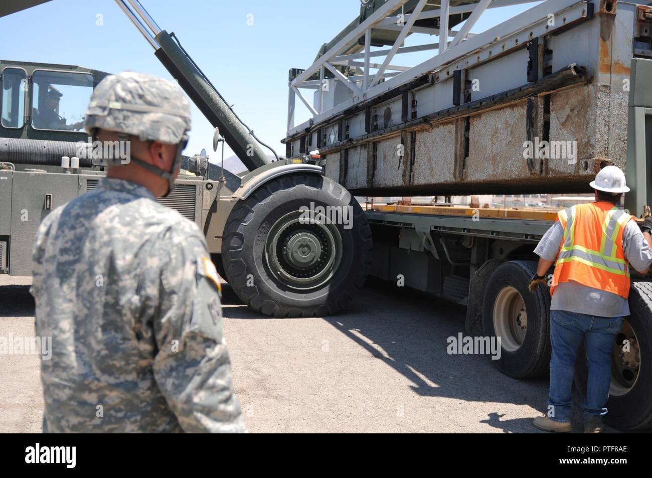 Sgt. Michael Tovar of the 250th Transportation Company out of El Monte ...