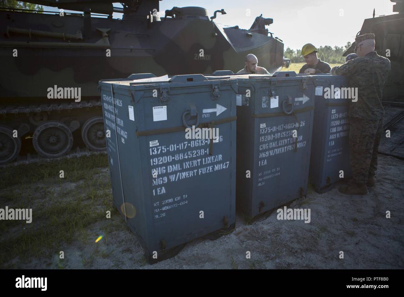U.S. Marines with 2nd Assault Amphibian Battalion, 2nd Marine Division ...