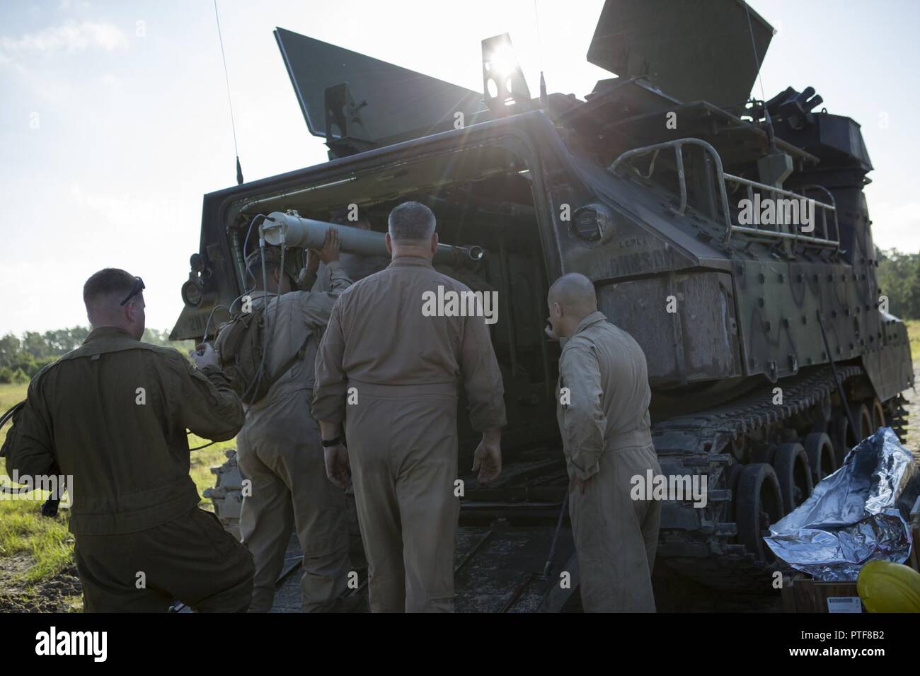U.S. Marines with 2nd Assault Amphibian Battalion, 2nd Marine Division ...