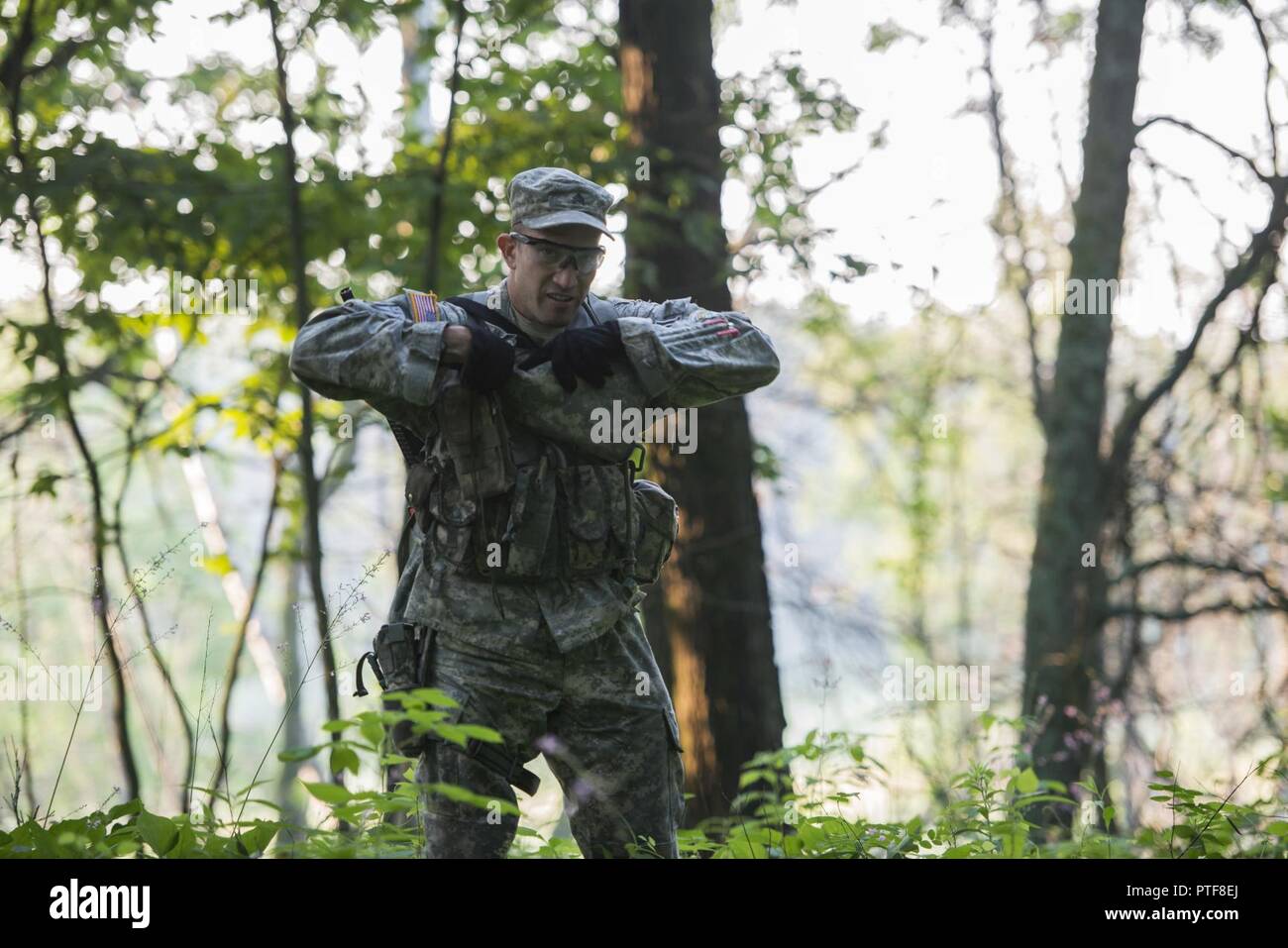 Sgt. Oswald Sanchez, a cavalry scout with B Troop, 1/221 Cavalry ...