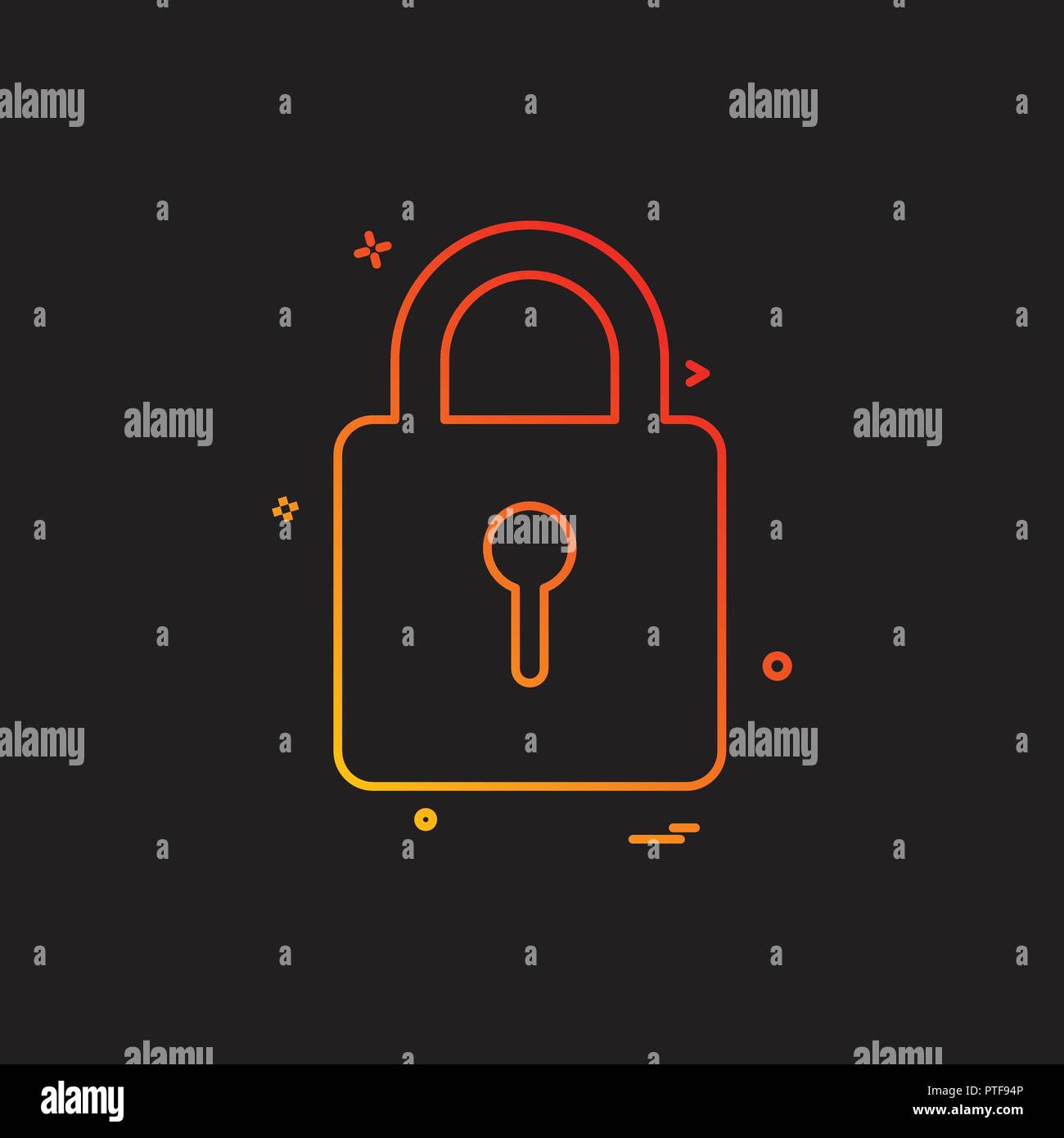 keyhole lock safe icon vector design Stock Vector Image & Art - Alamy