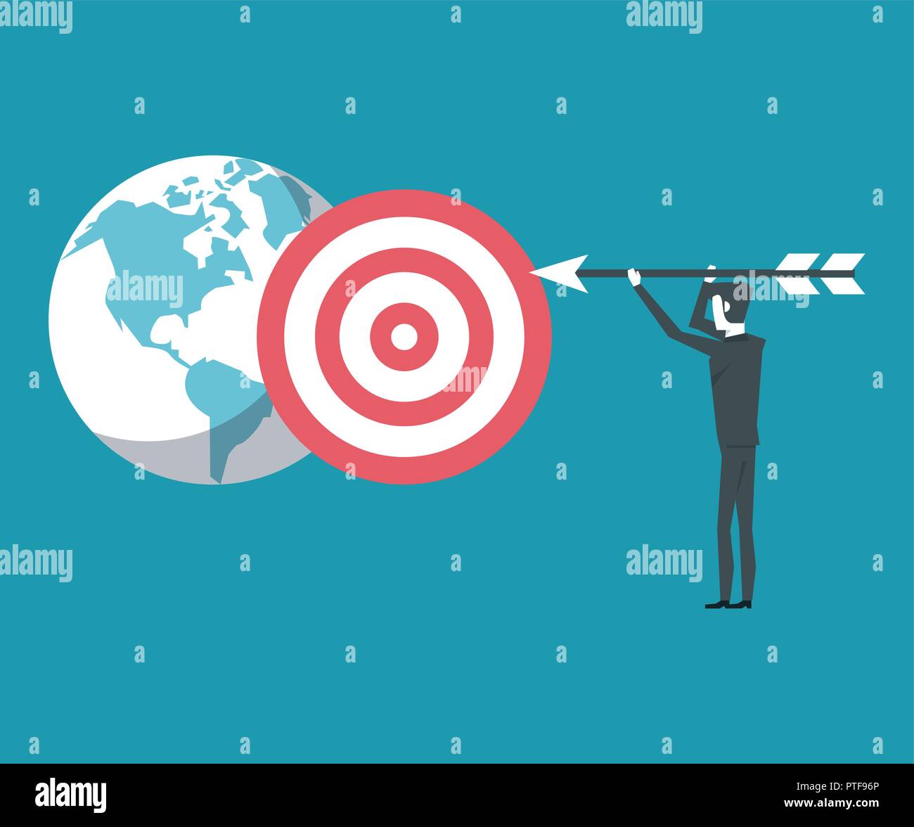 business leader and global target Stock Vector Image & Art - Alamy