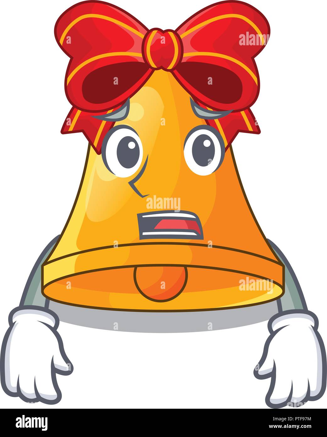 Afraid cartoon christmas bells for christmas decoration Stock Vector ...