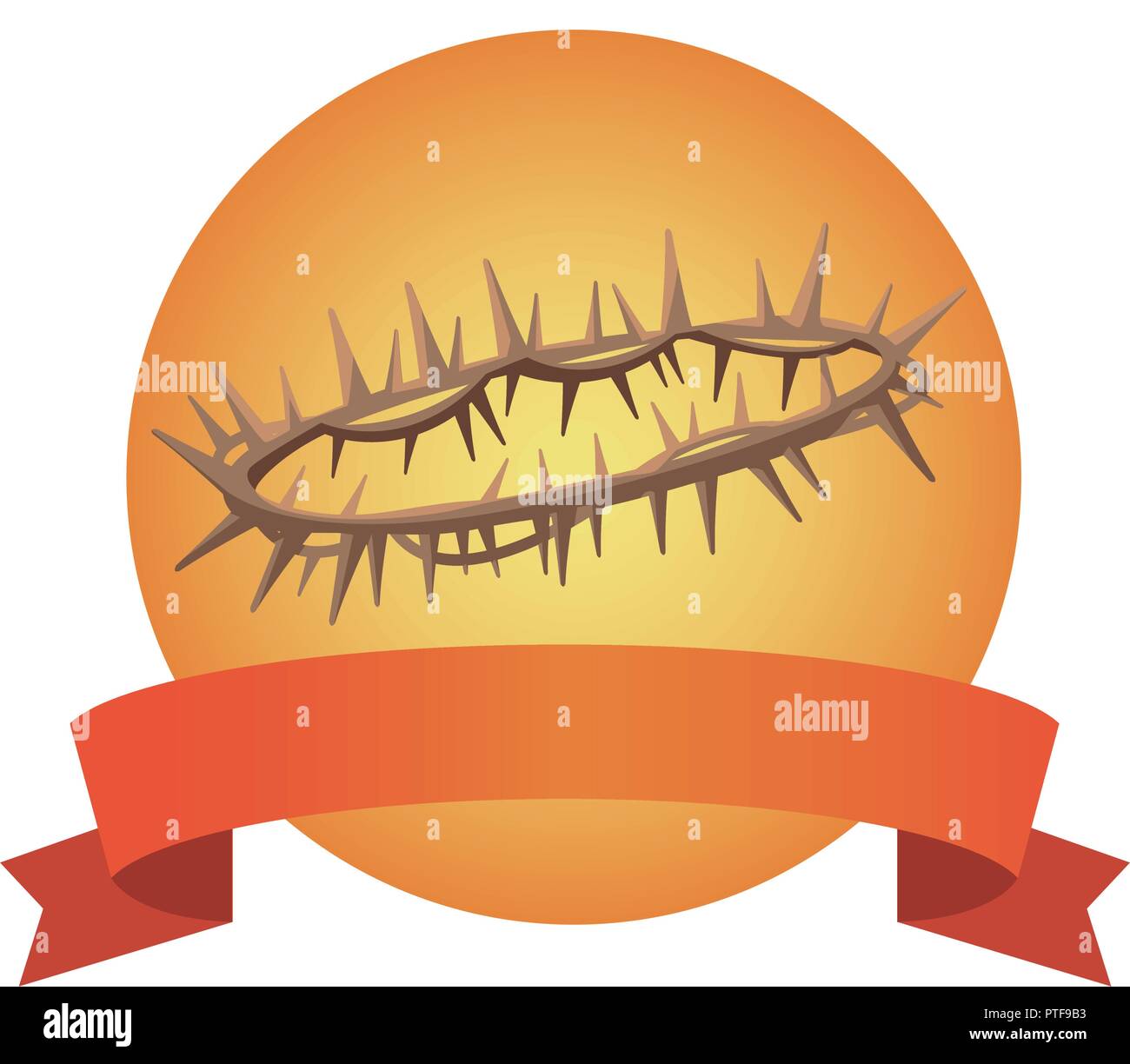 Christ thorns crown Stock Vector Image & Art - Alamy