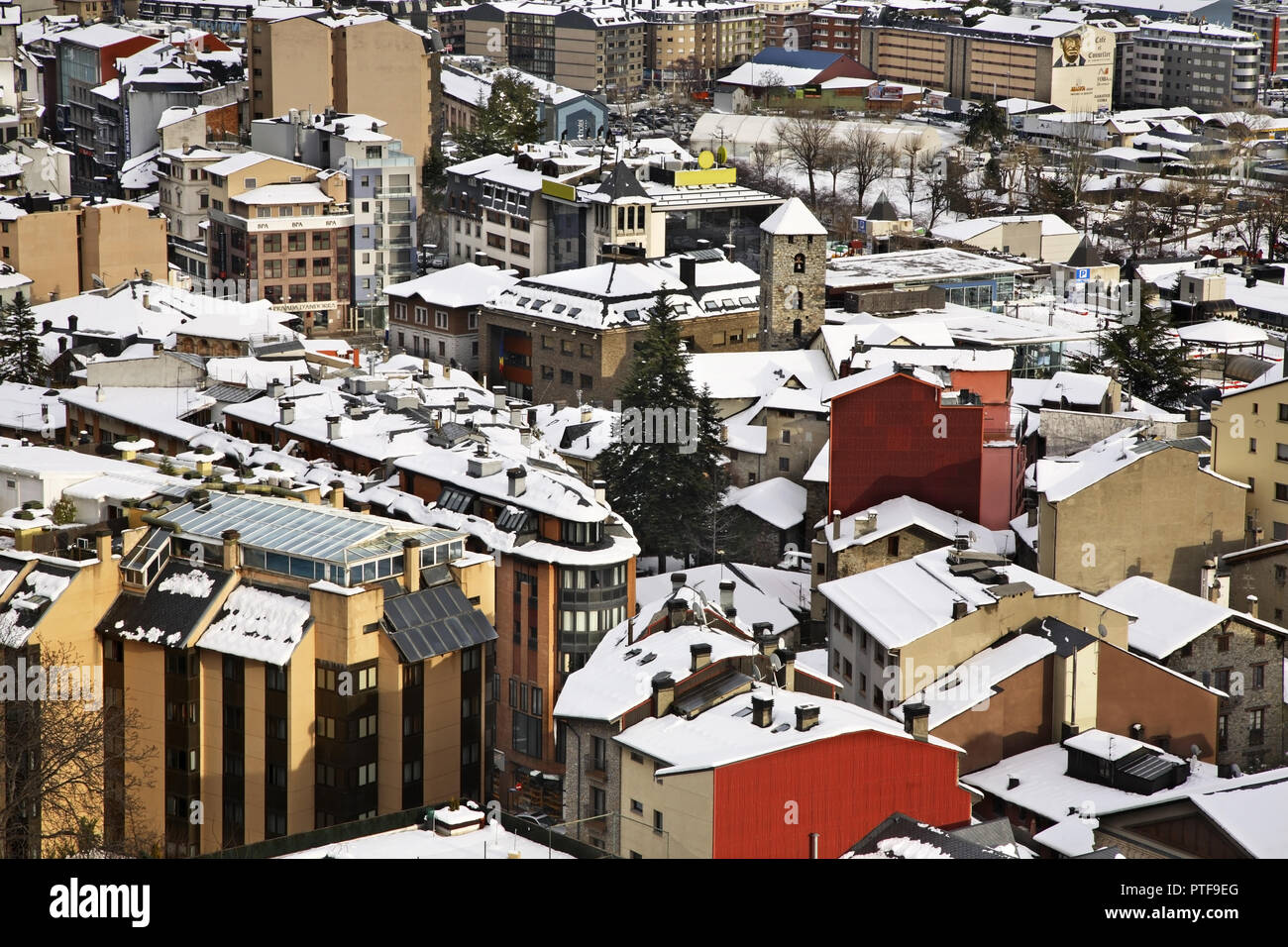 Andorra la vella andorra winter hi-res stock photography and images - Alamy
