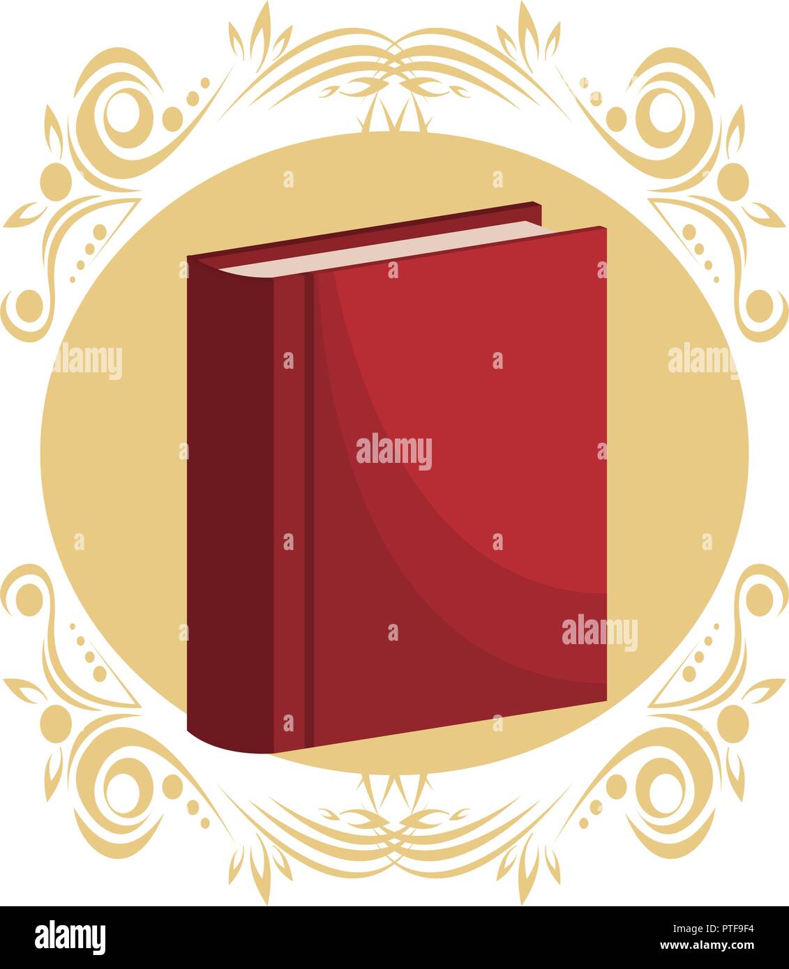 Closeup old book Stock Vector Images - Alamy