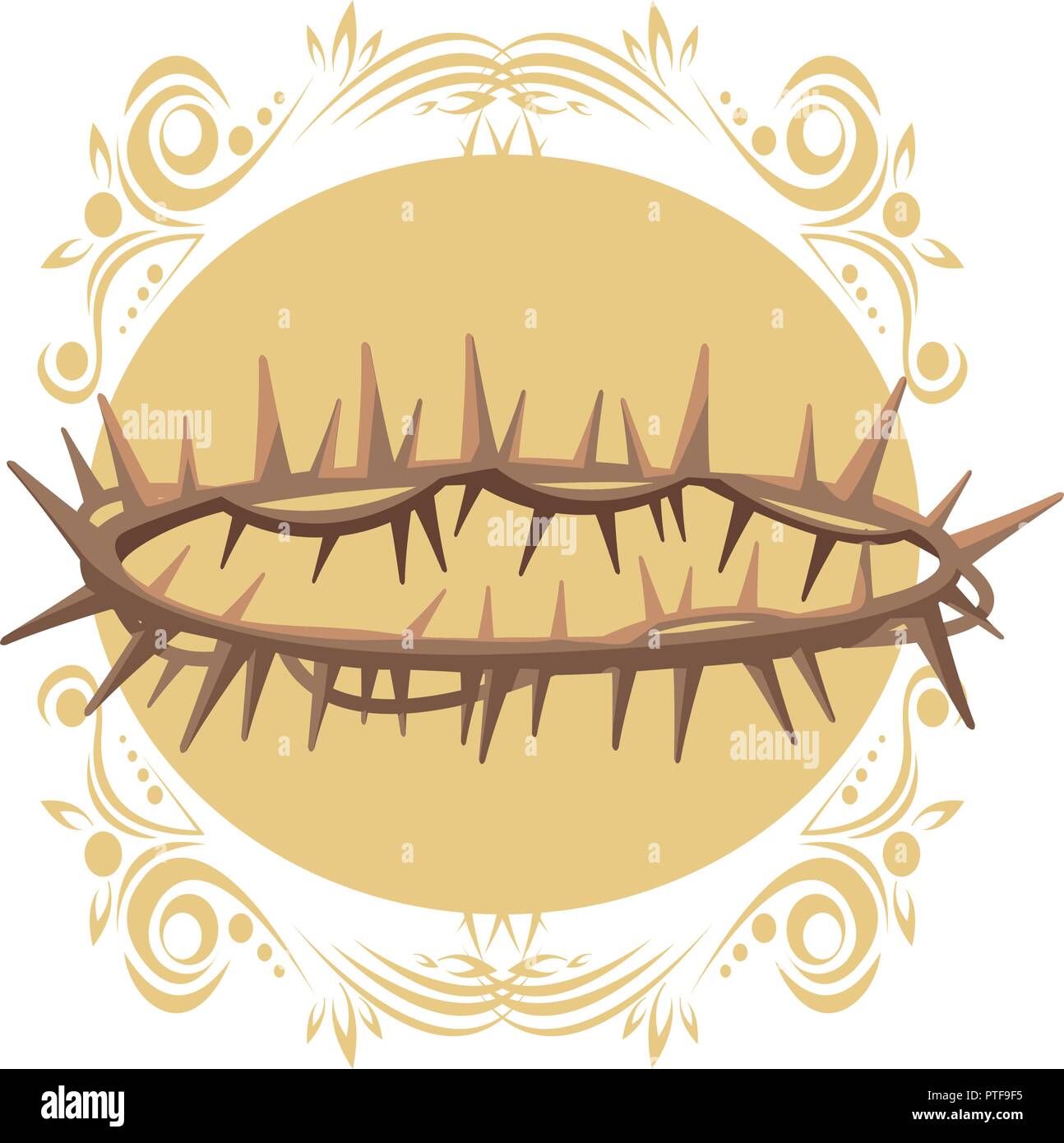 Christ thorns crown Stock Vector Image & Art - Alamy
