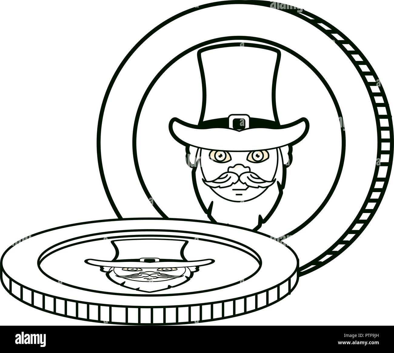 Irish coins stacked Stock Vector Image & Art - Alamy