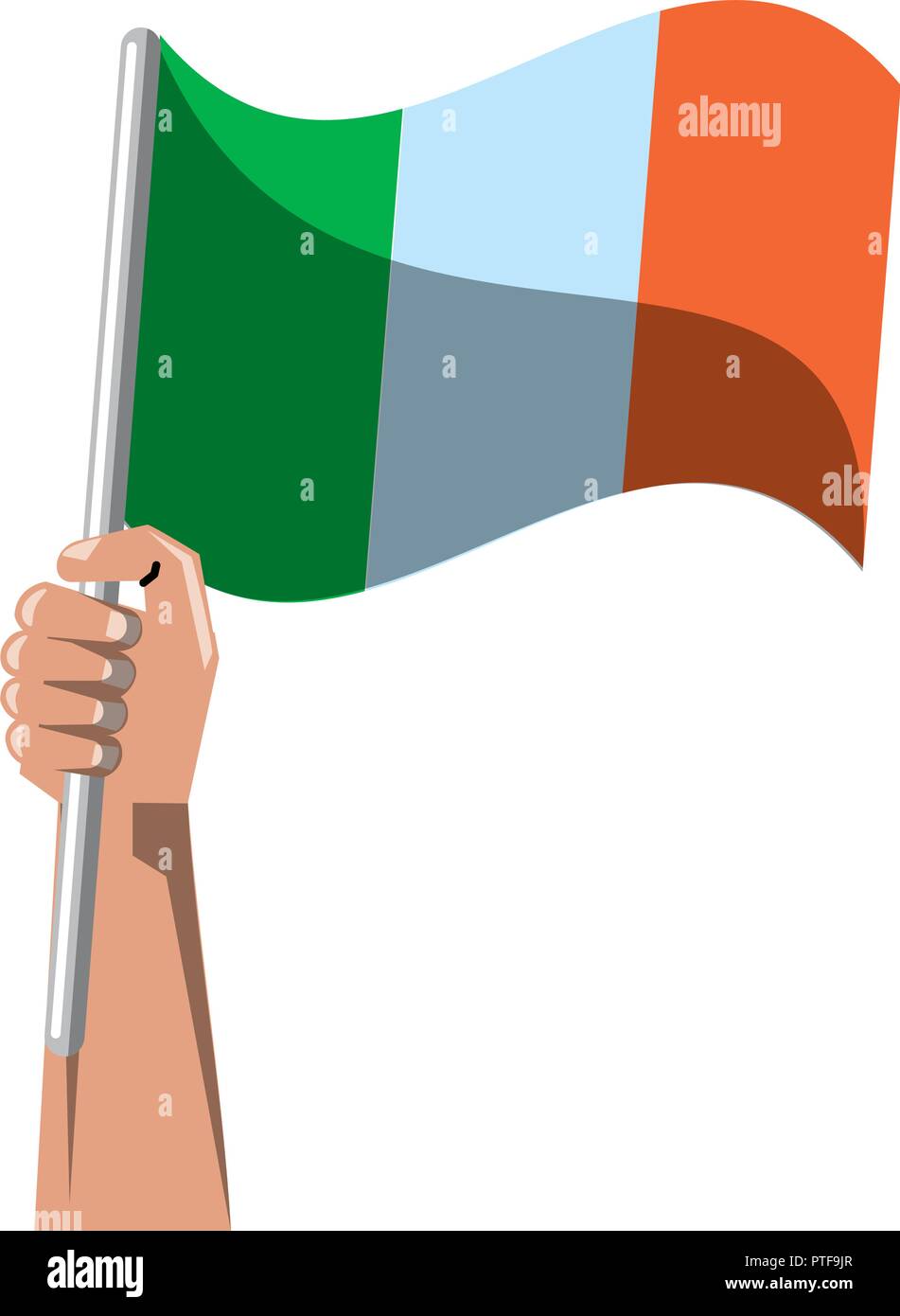 Hand holding ireland flag Stock Vector Image & Art - Alamy