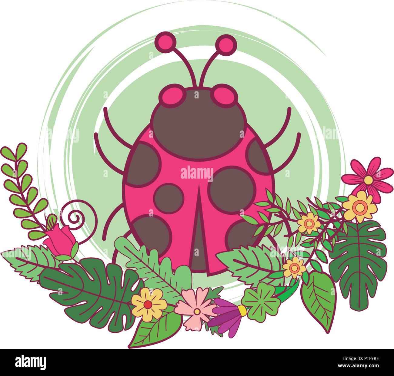 ladybug cute cartoon Stock Vector Image & Art - Alamy