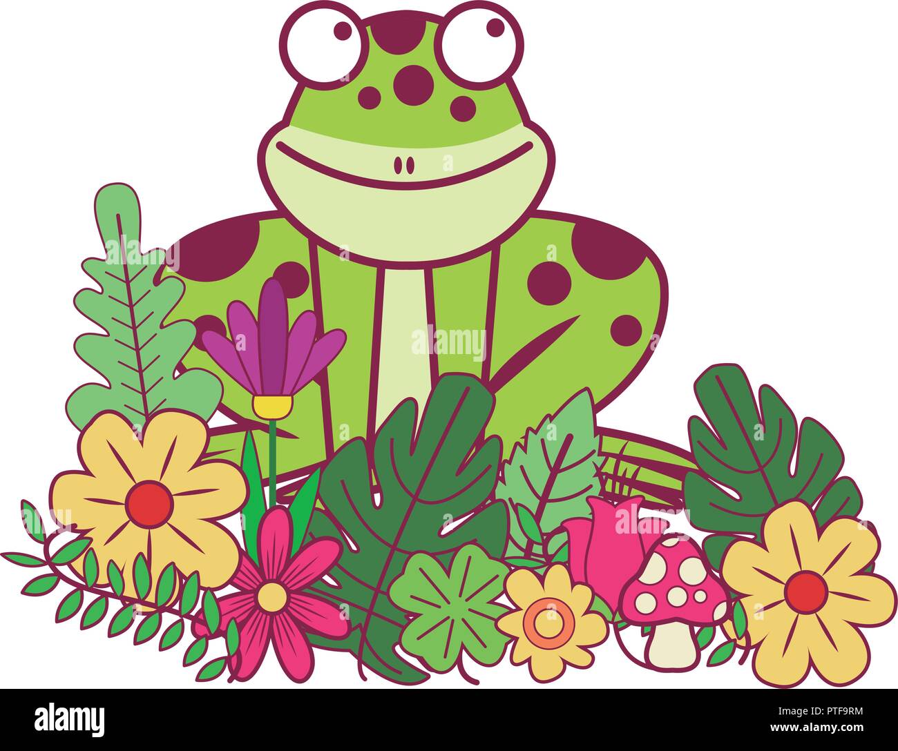 Leapfrog frog Stock Vector Images - Alamy