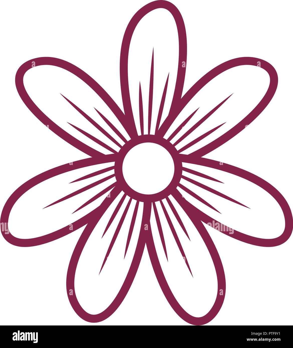 Flower cartoon isolated Stock Vector Image & Art - Alamy