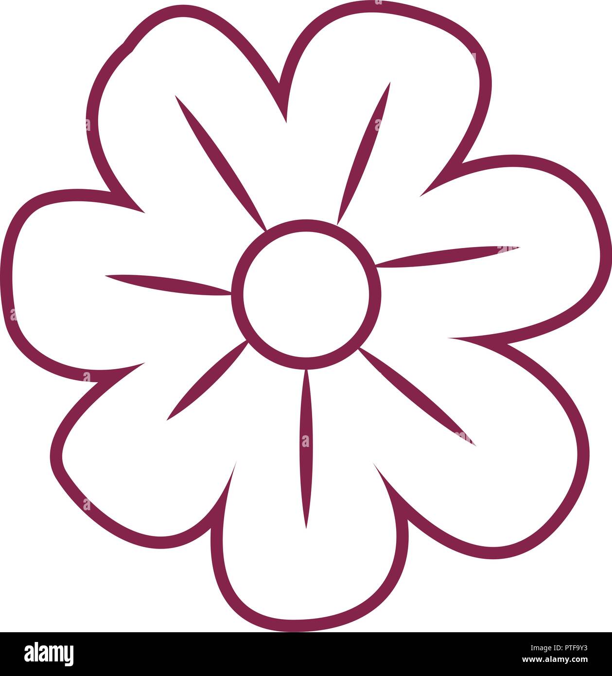 Flower cartoon isolated Stock Vector Image & Art - Alamy