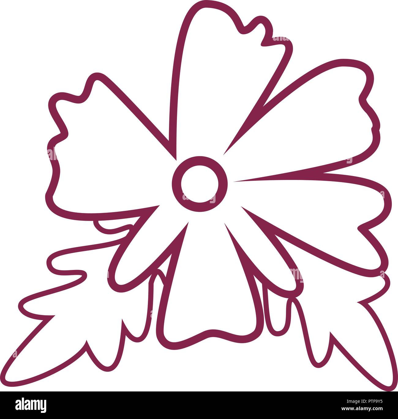 Flower cartoon isolated Stock Vector Image & Art - Alamy