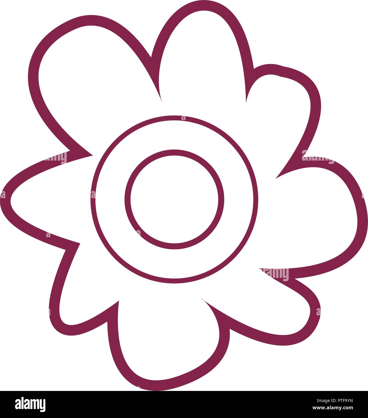 Flower cartoon isolated Stock Vector Image & Art - Alamy
