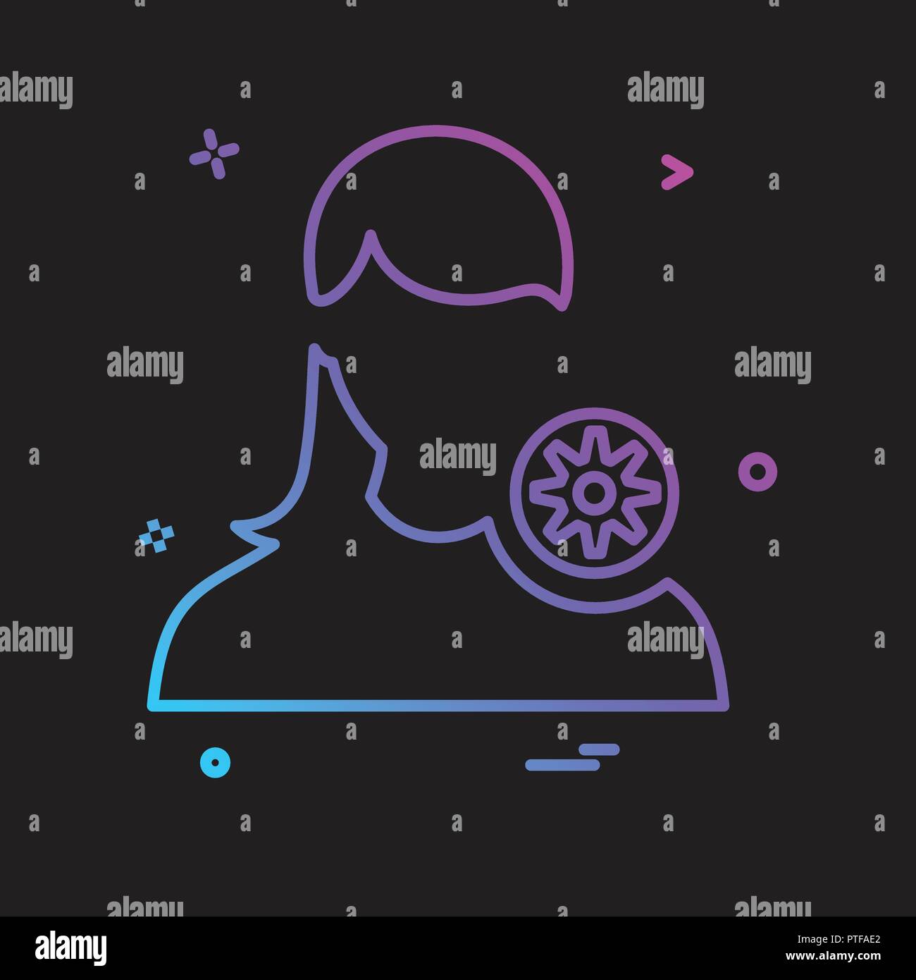 Avatar Female icon design vector Stock Vector Image & Art - Alamy