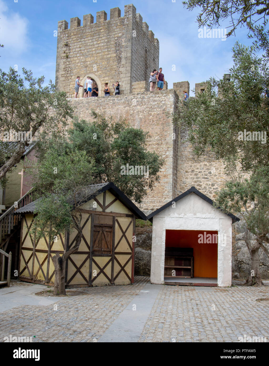 Obidos castle, now Hotel Pousada, Obidos, Leiria distric, Portugal ...