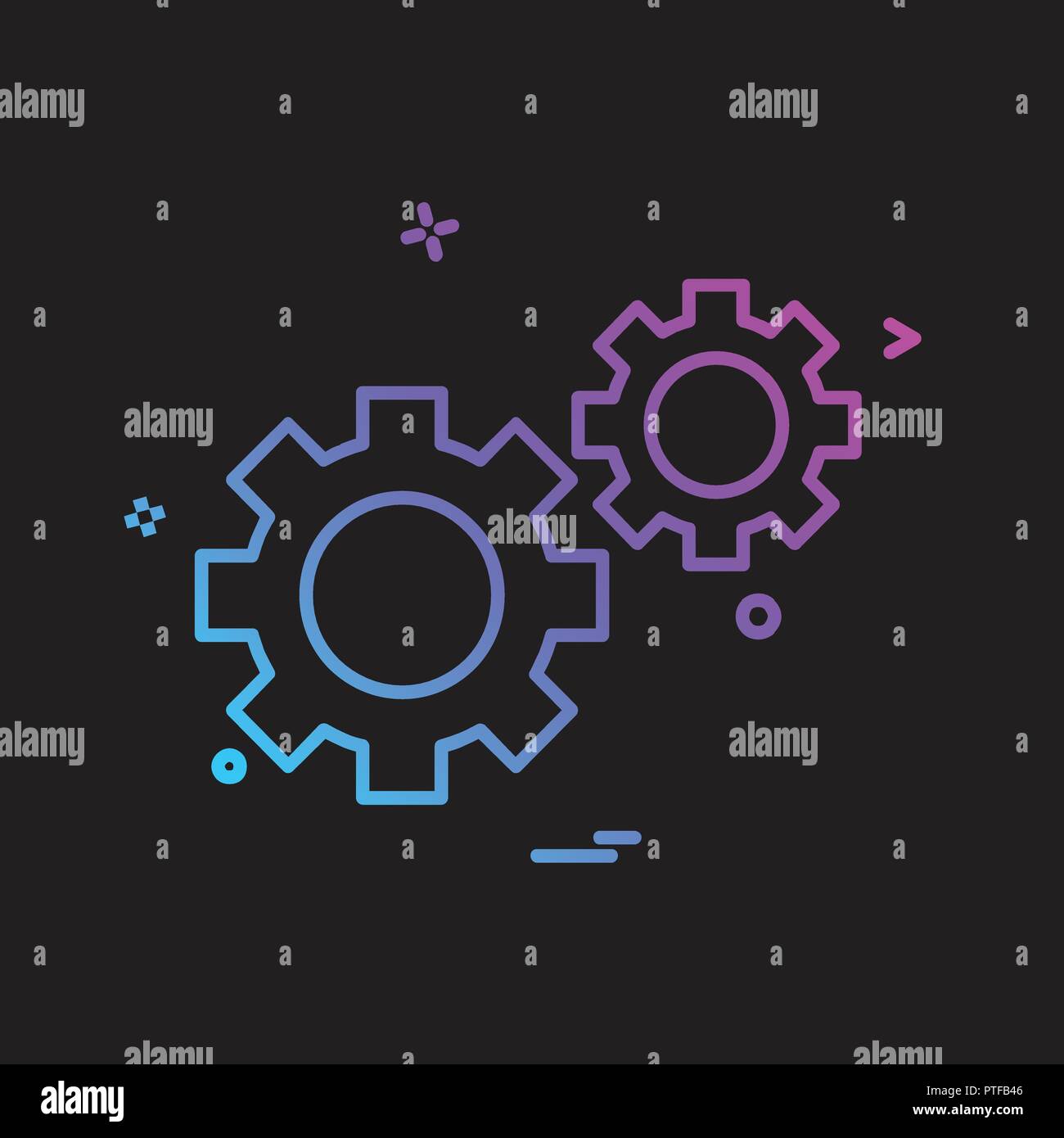 Gear icon design vector Stock Vector Image & Art - Alamy