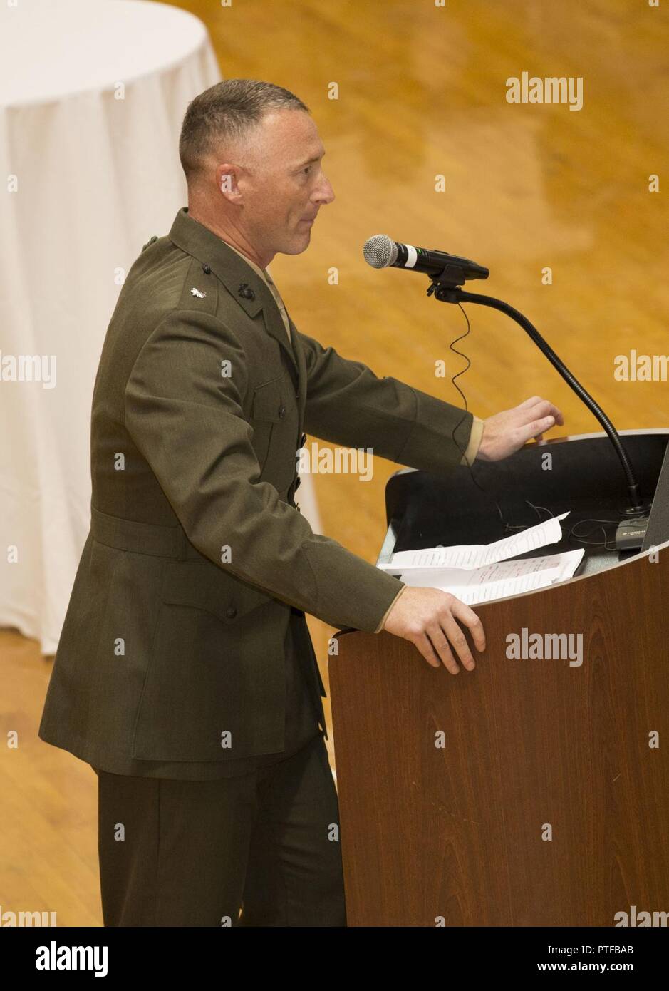 U.S. Marine Corps Lt. Col. Gregory Gordon, commanding officer of 1st ...
