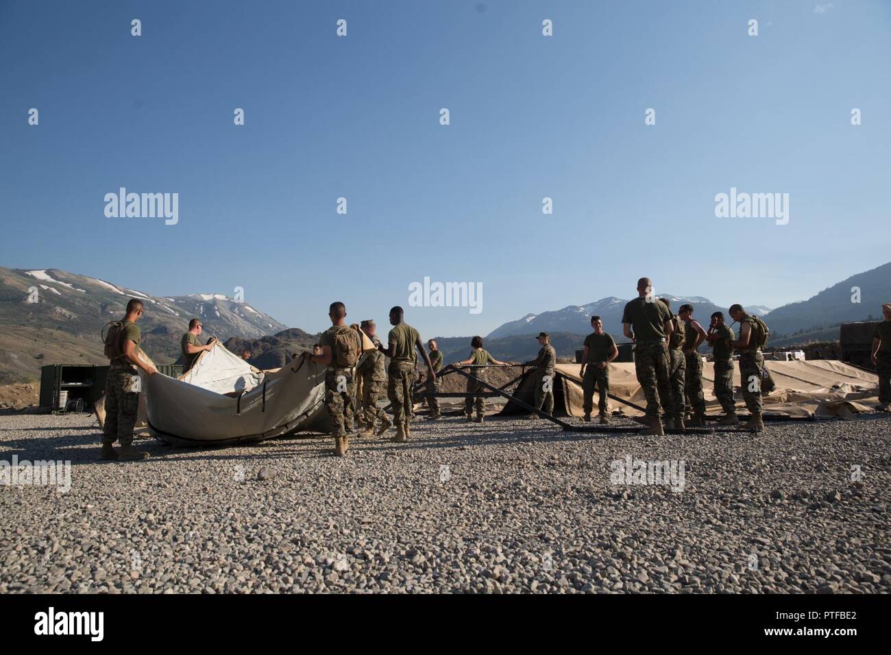 U.S. Marines with Combat Logistics Battalion 5 (CLB-5), Combat ...