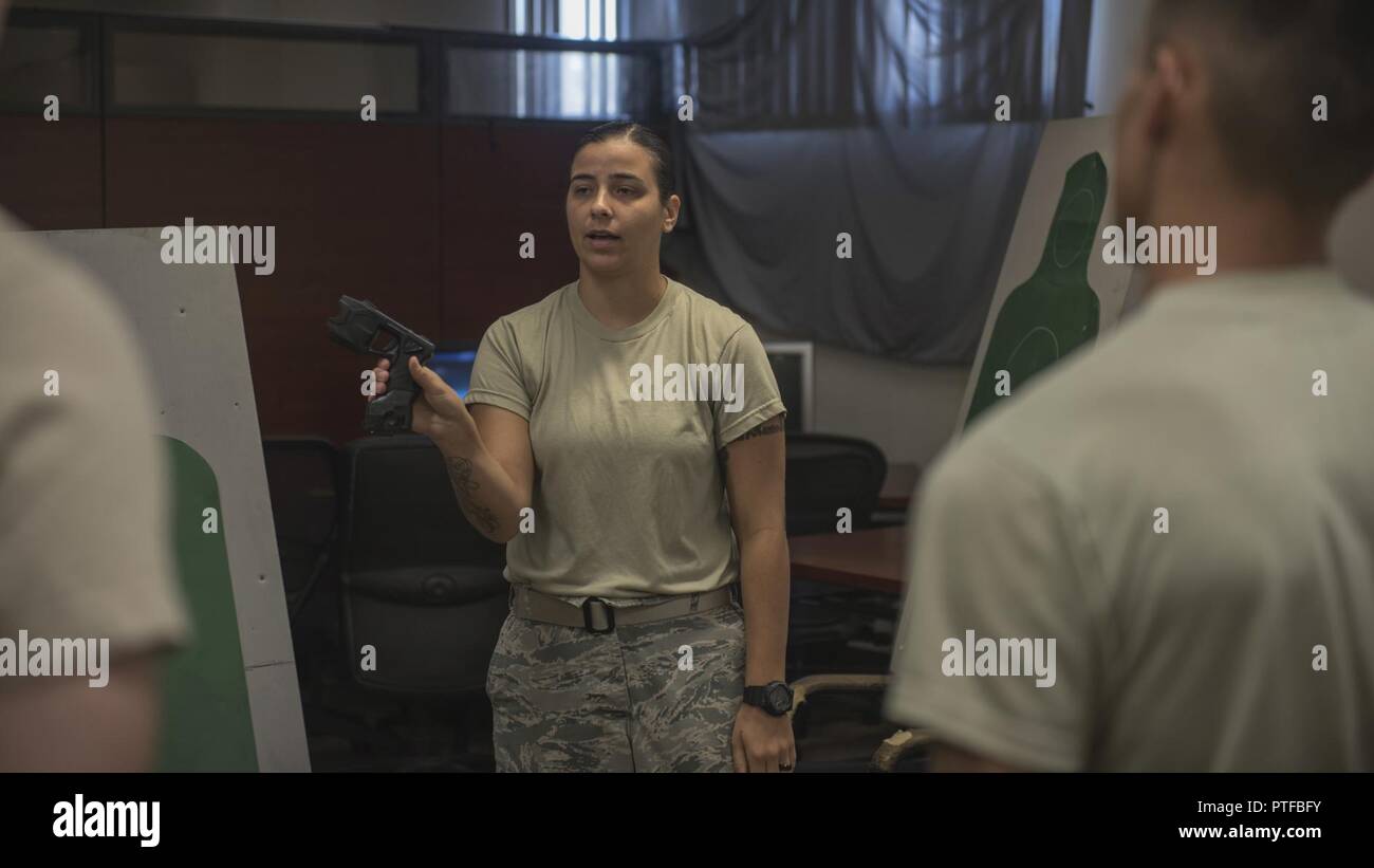 U.S. Air Force Staff Sgt. Felicia Walker, 18th Security Forces Squadron ...