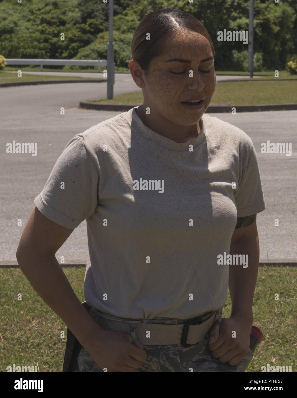 U.S. Air Force Airman 1st Class Vanessa Nava, 18th Security Forces ...