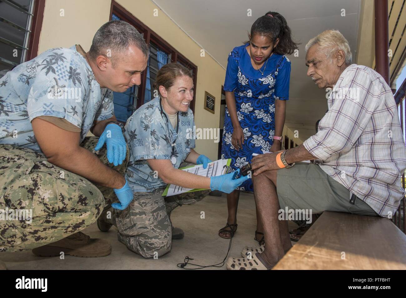 U.S. Air Force Staff Sgt. Angela Brown, an aerospace medical services ...