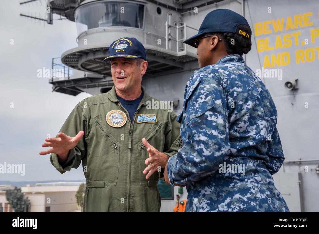 SAN DIEGO (July 21, 2017) Capt. Craig Clapperton, commanding officer of ...