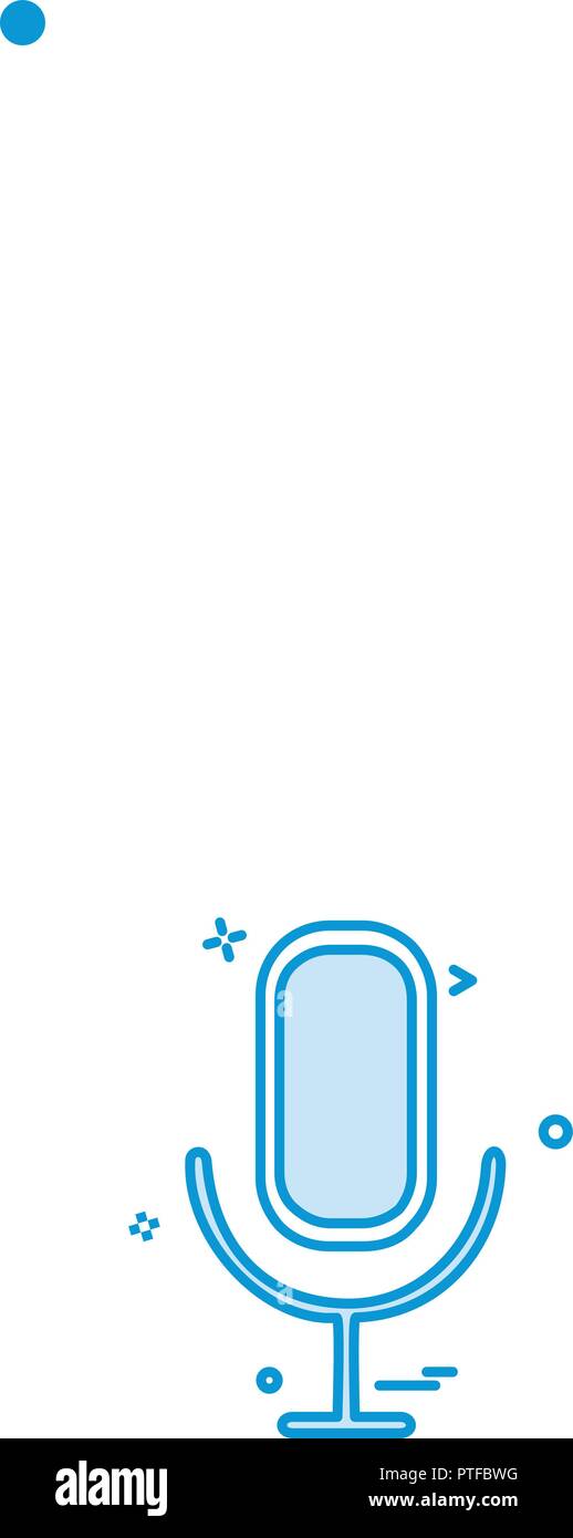 Mic icon design vector Stock Vector Image & Art - Alamy